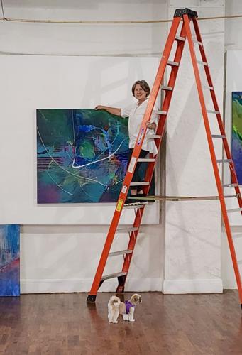 Artwork installation of Nina Howard Collection graces Folkmoot Concert ...