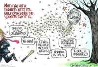 Editorial Cartoon Iran Hornets.jpeg | Cartoons | themountaineer.com