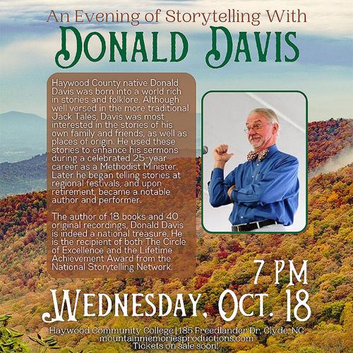 Spinning yarns: Noted storyteller Donald Davis to step on stage | Arts ...