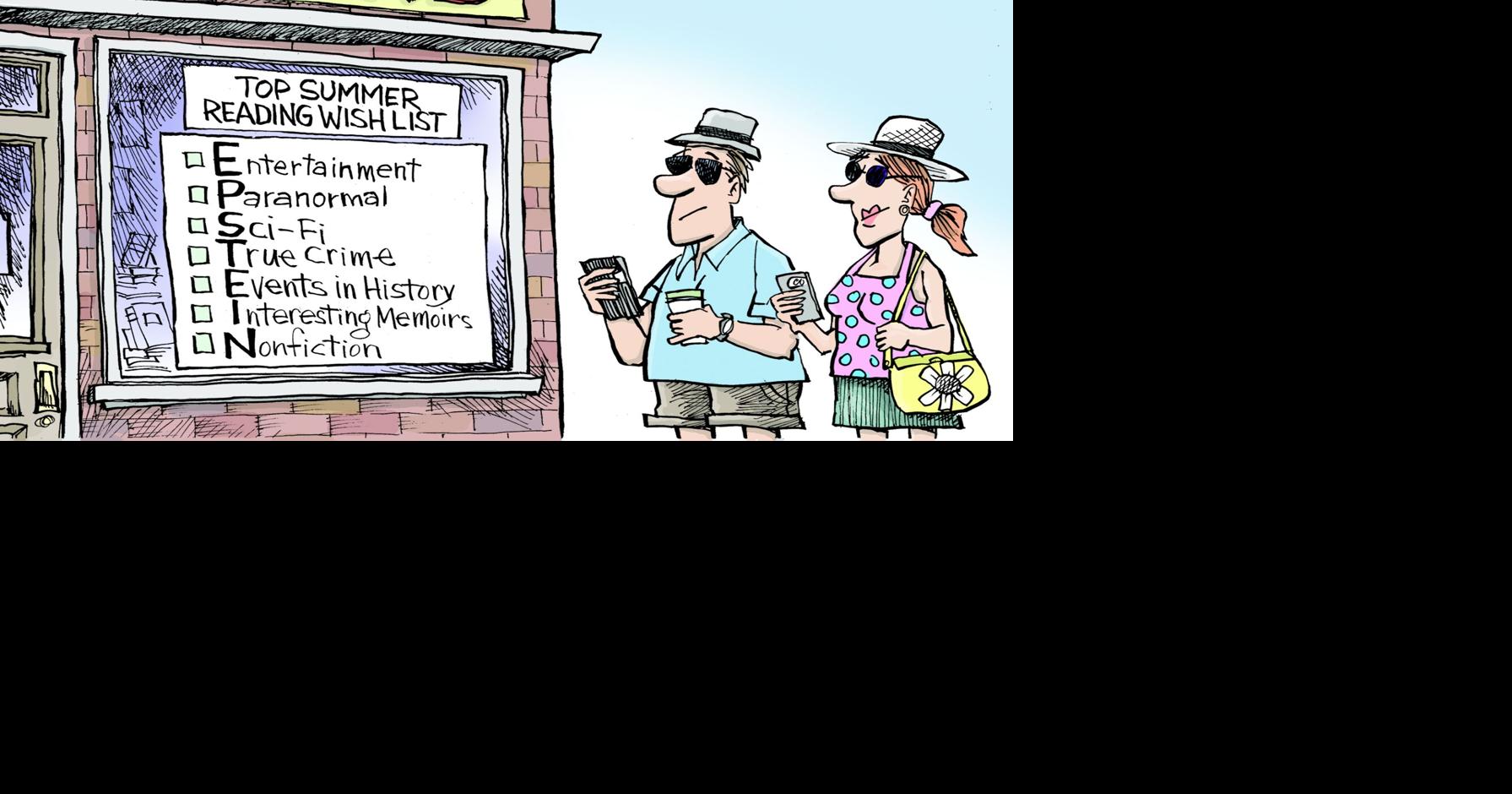 Editorial Cartoon: Summer reading? | Opinion | themountaineer.com