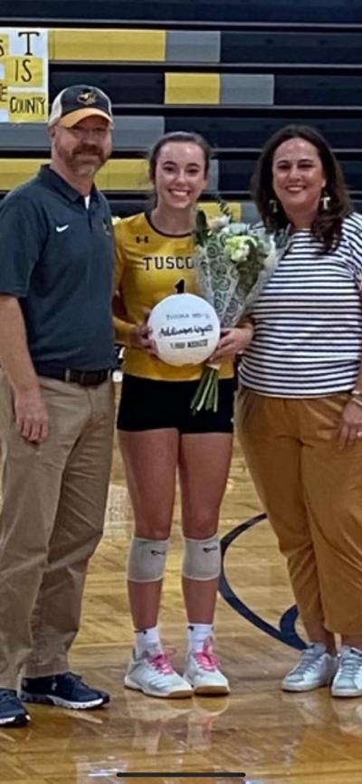 Tuscola volleyball senior Addison Wyatt reaches 1,000 career assists ...