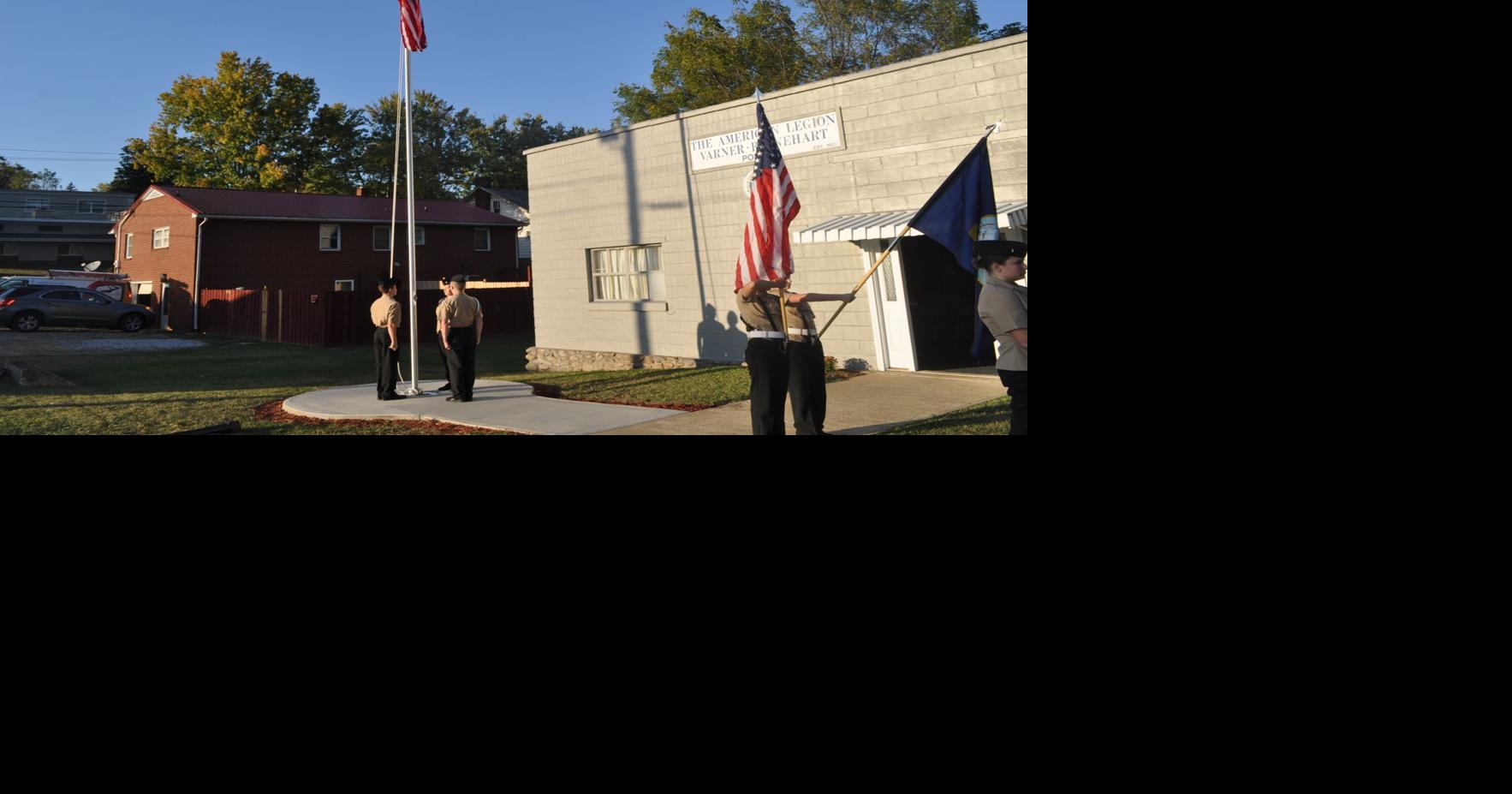 Canton American Legion begins renovations with new flag pole | News ...