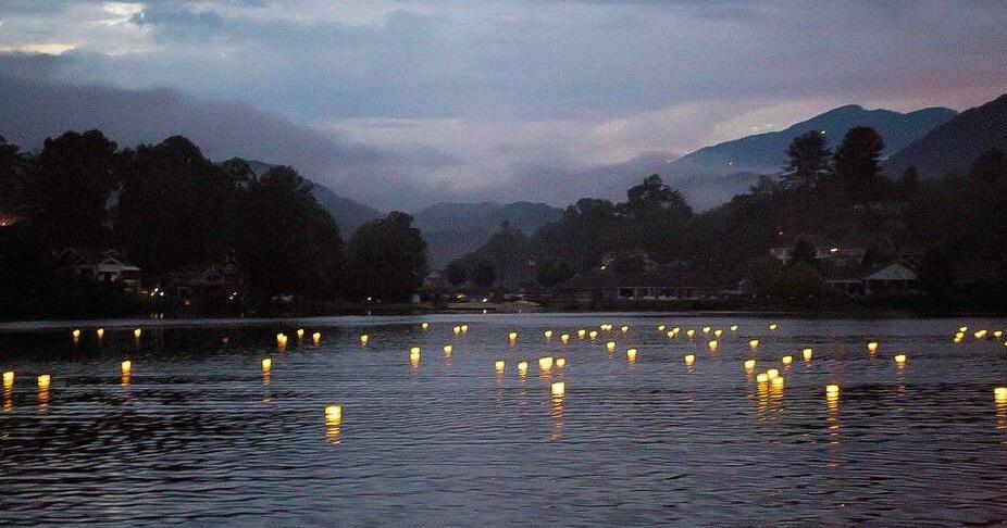 Floating lanterns light up the lake while honoring loved ones | Life ...