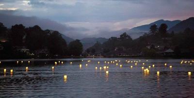 Floating lanterns light up the lake while honoring loved ones | Life ...