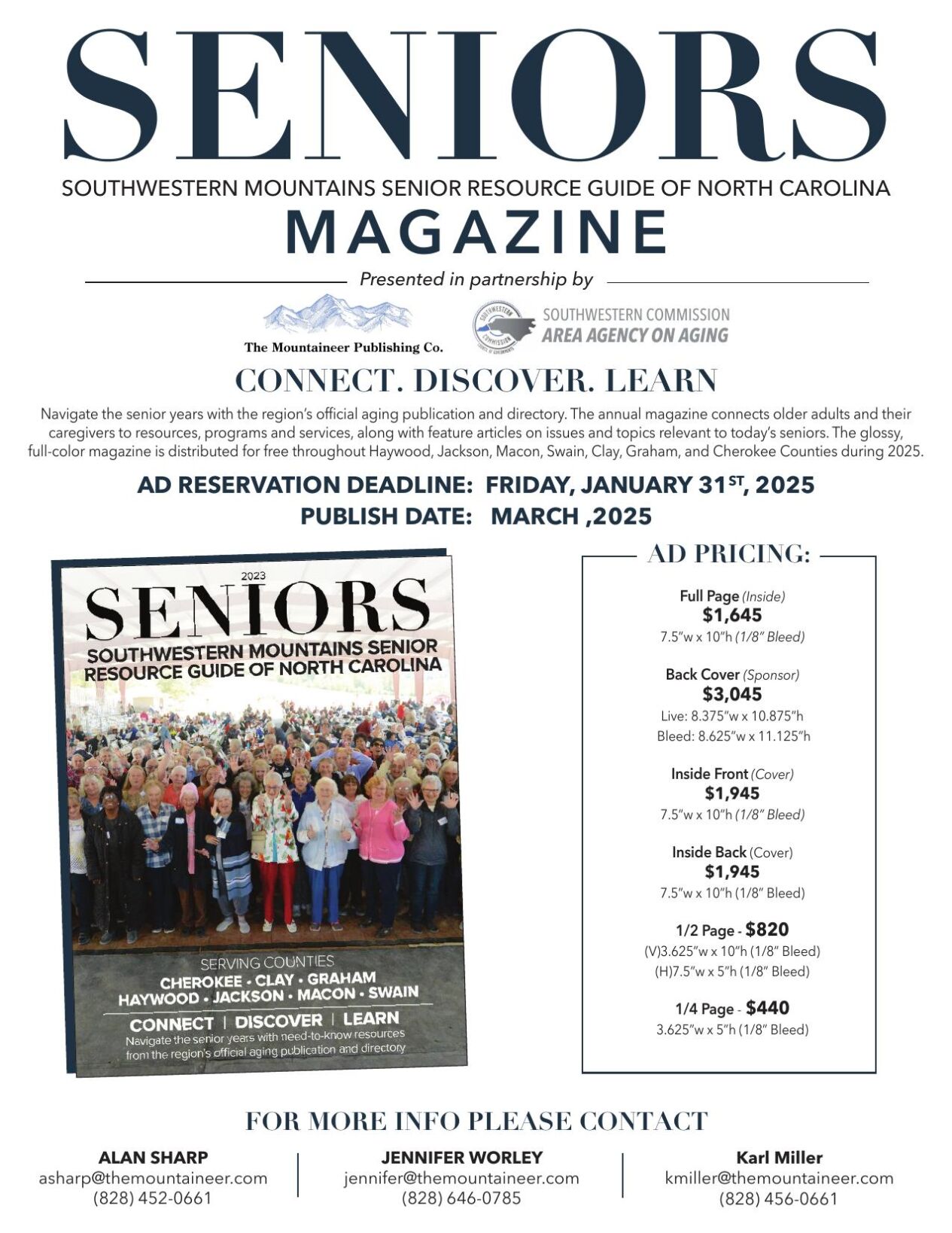 Seniors Magazine Rate Card | | themountaineer.com