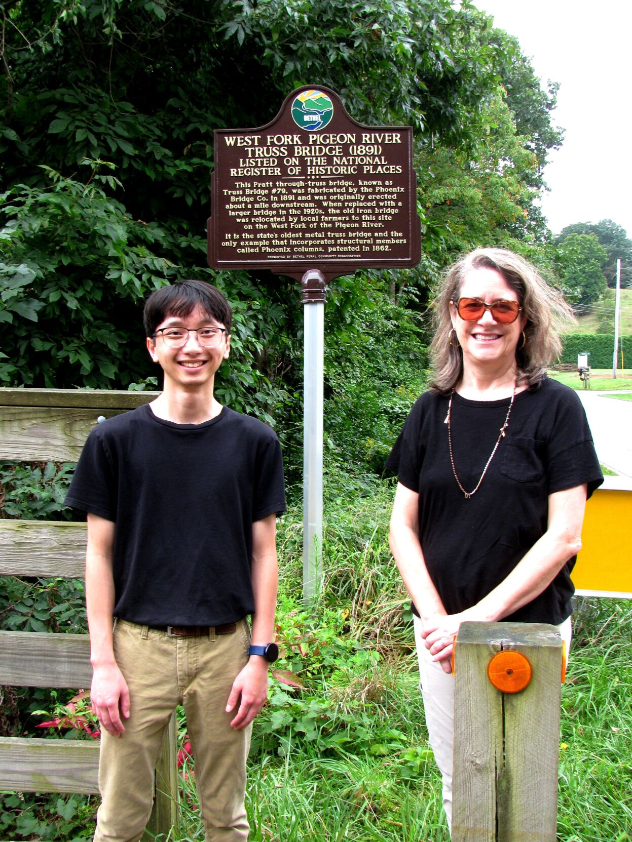 BRCO HP DEBBIE BEVIN AND POFUE YANG AT TRUSS BRIDGE ^N79 HISTORIC ...