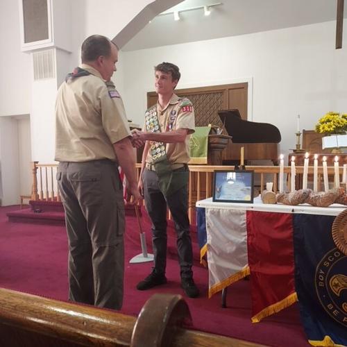 Eagle badge awarded to Canton scout | Life | themountaineer.com