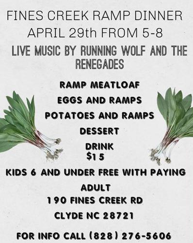 Sure sign of spring, Fines Creek ramp dinner is back | Briefs ...