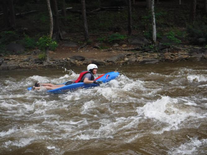 Laying down on the job with a bellyak | The Guide | themountaineer.com
