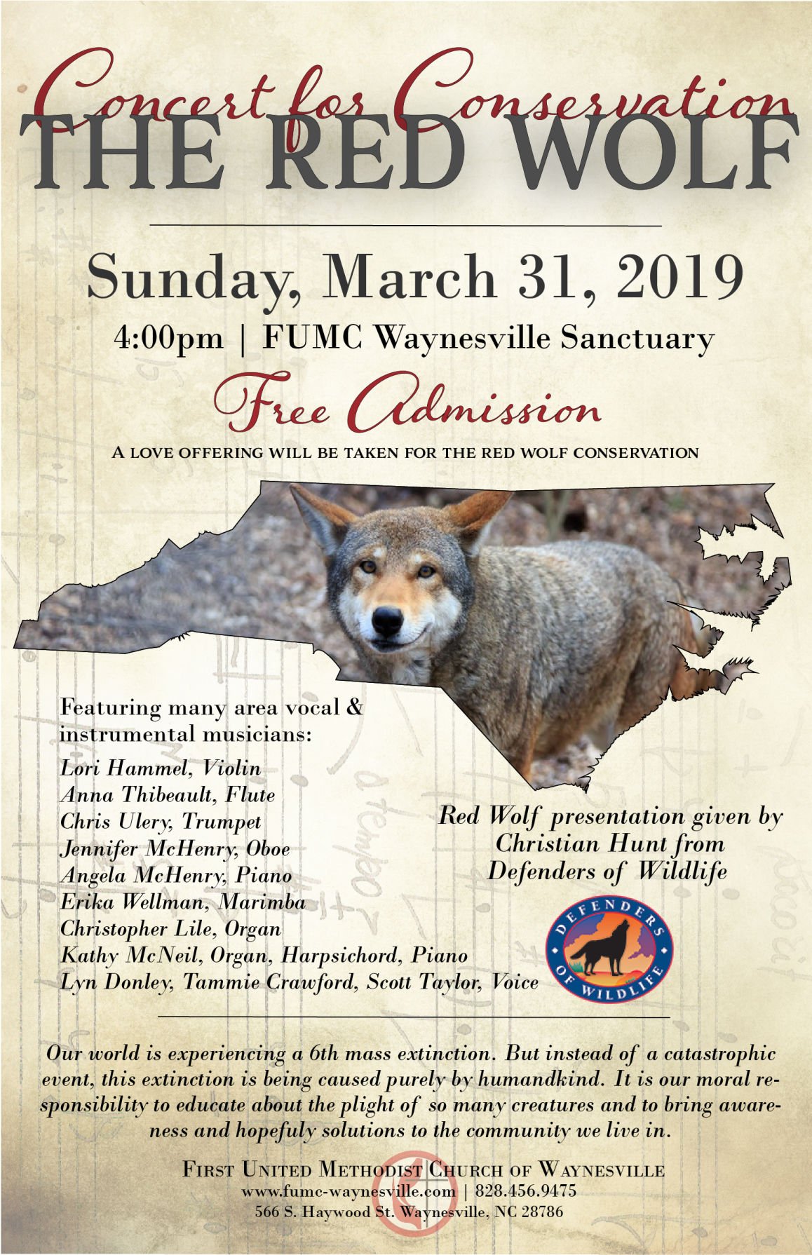 Enjoy a concert, support red wolves | News | themountaineer.com