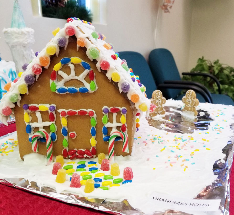 Vote on gingerbread house competition at Times Square Bagels ...