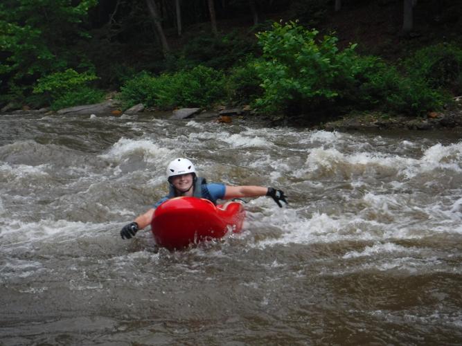 Laying down on the job with a bellyak | The Guide | themountaineer.com