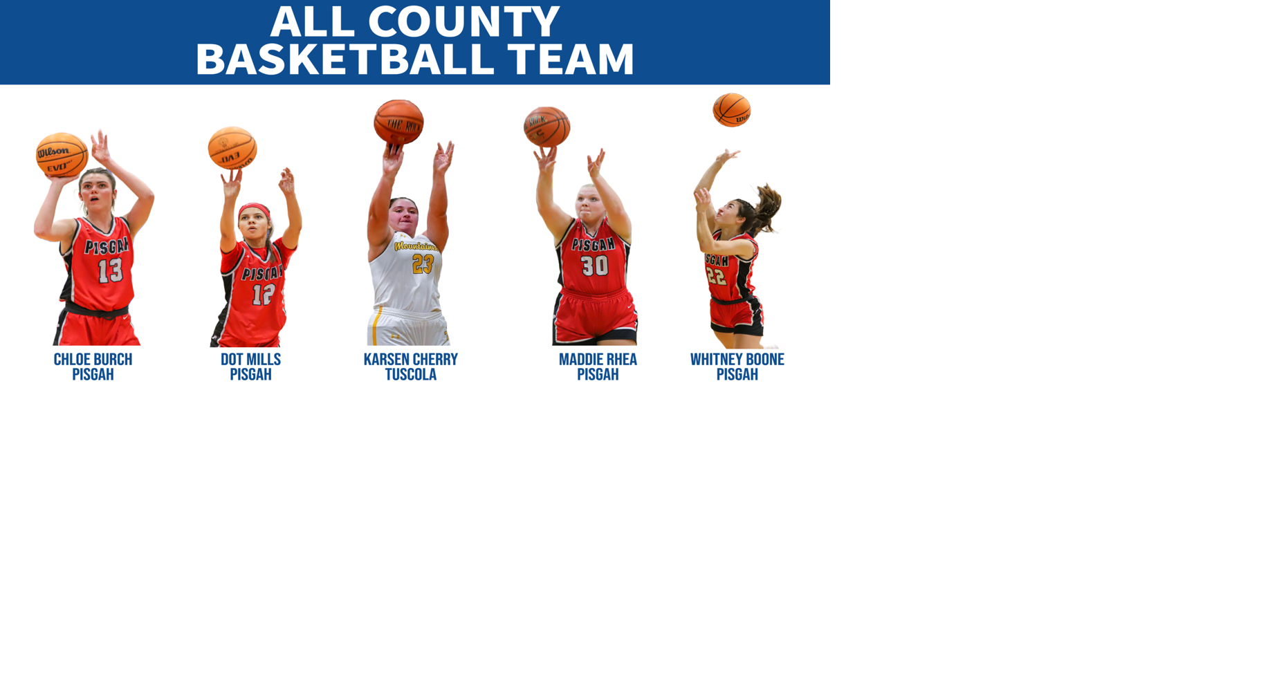 Pisgah’s Chloe Burch leads girls All-County Basketball Team | Sports ...