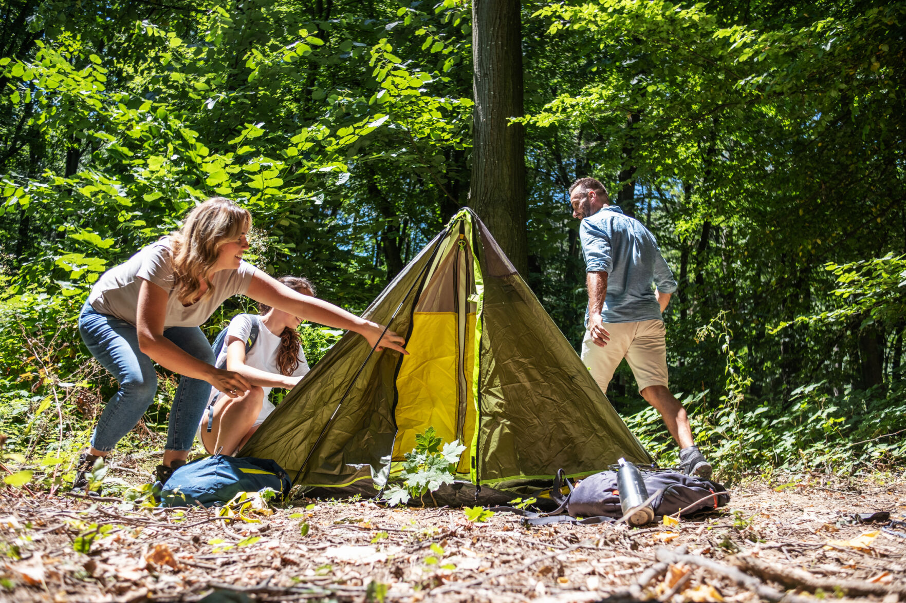 Learn to set up camp on trail on "practice" backpacking hike | Outdoors ...