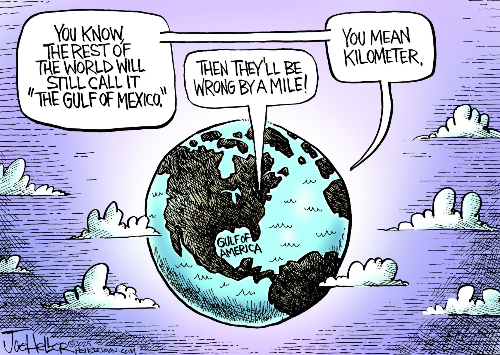 editorial cartoon Gulf of America | Cartoons | themountaineer.com