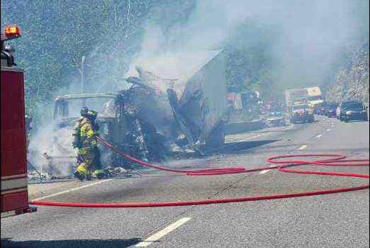 Vehicle fire slows I-40 traffic in Gorge | News | themountaineer.com