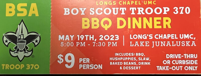 Boy Scouts hosts barbecue dinner Friday night | Briefs | themountaineer.com