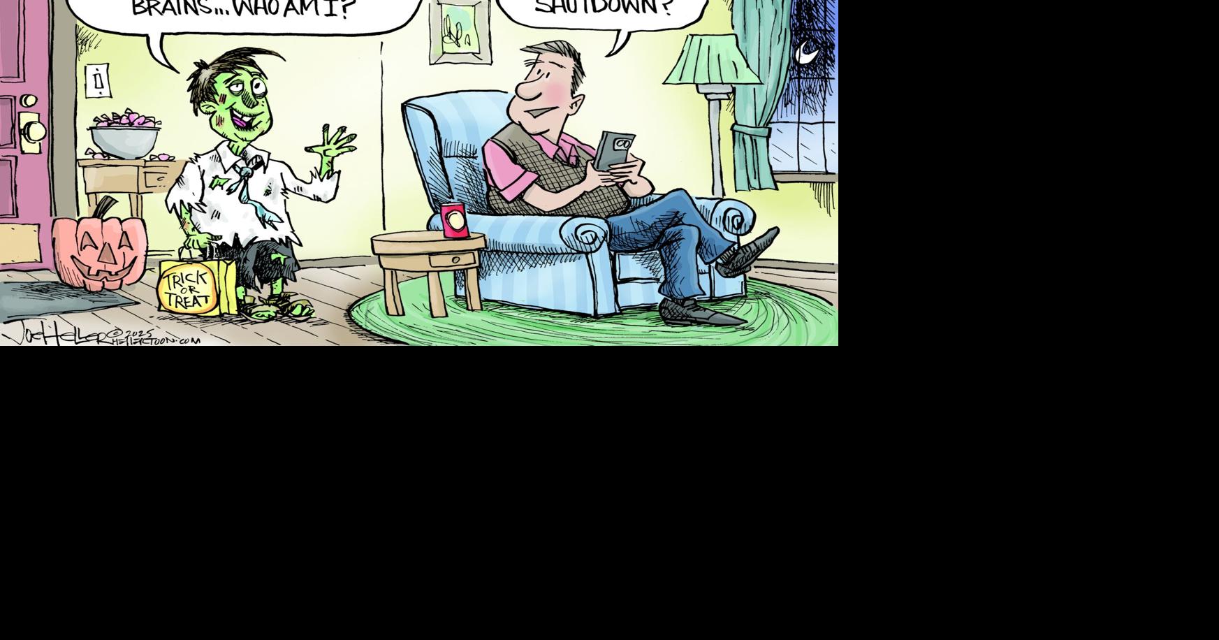 Editorial Cartoon: Spooky characters roaming the streets | Opinion ...