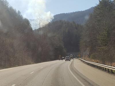 Fire sparks up near I-40 | News | themountaineer.com