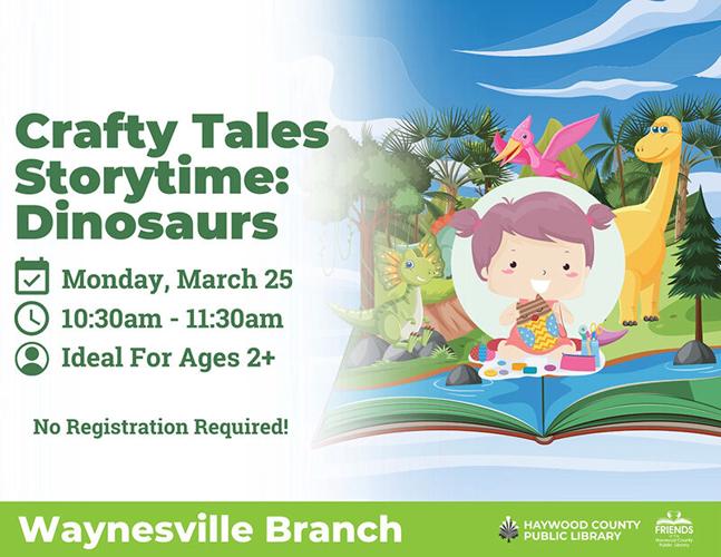 Get ready to roar at library’s Dinosaur Crafty Tales Storytime | Briefs ...