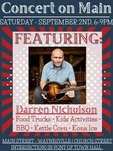 Downtown Waynesville hosts Darren Nicholson concert Labor Day weekend ...