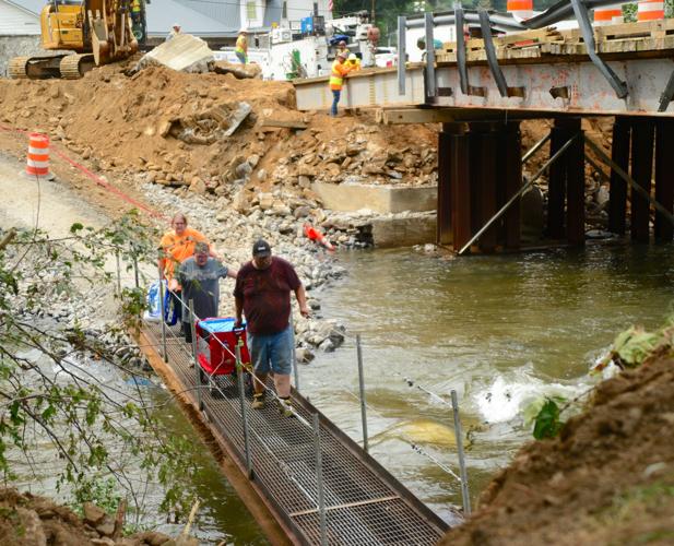 New bridges installed over flood-ravaged areas in Haywood | News ...