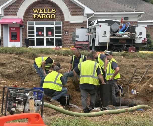 There she blows! Road crews rupture water main on Russ | News ...