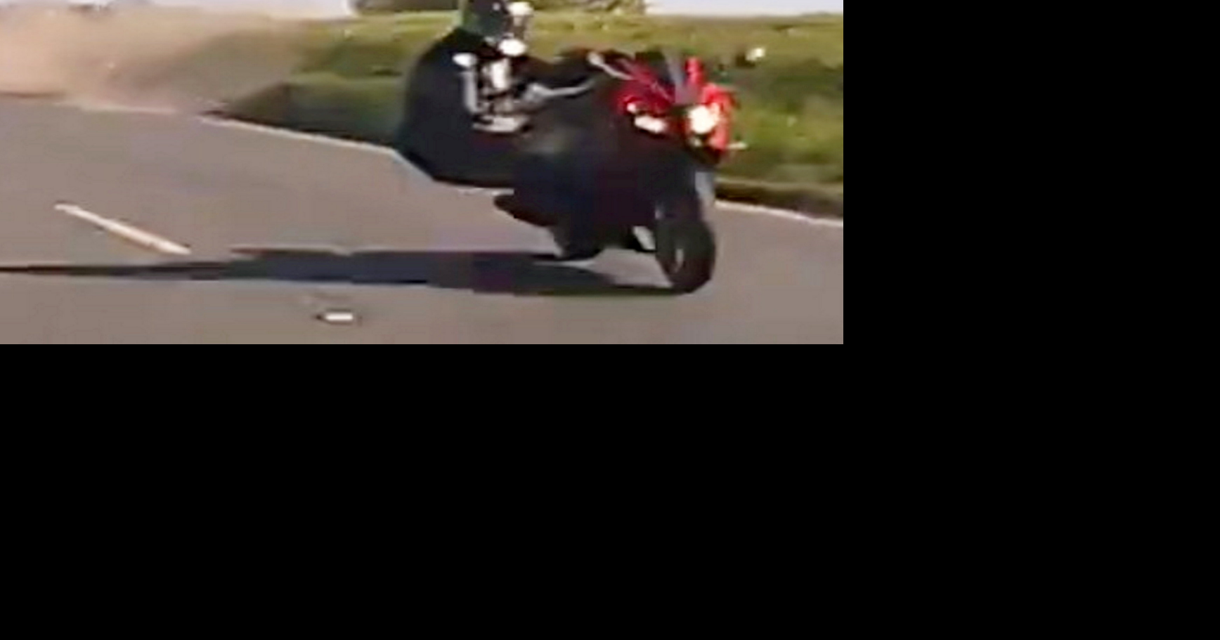 Motorcyclist narrowly avoids traffic after collision | National ...