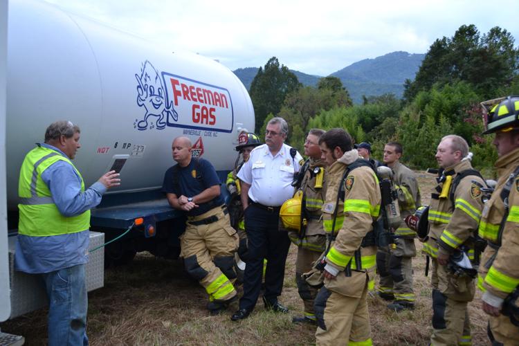 Fire fighters train with propane tank fire | News | themountaineer.com