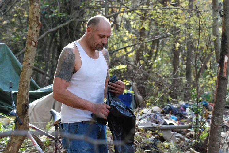 Homeless encampment near Frog Level | Multimedia | themountaineer.com