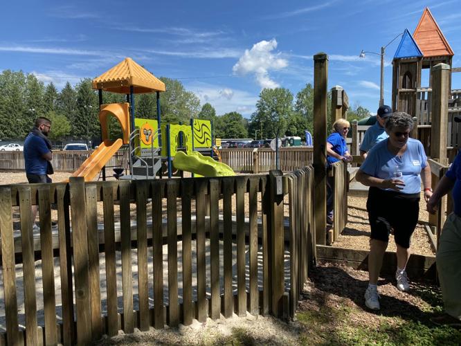 Kiwanis opens nature area, celebrates tot lot updates at Waynesville ...