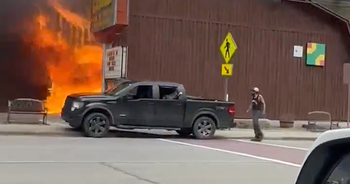 WATCH: Man throws something on Stompin' Grounds fire | News ...