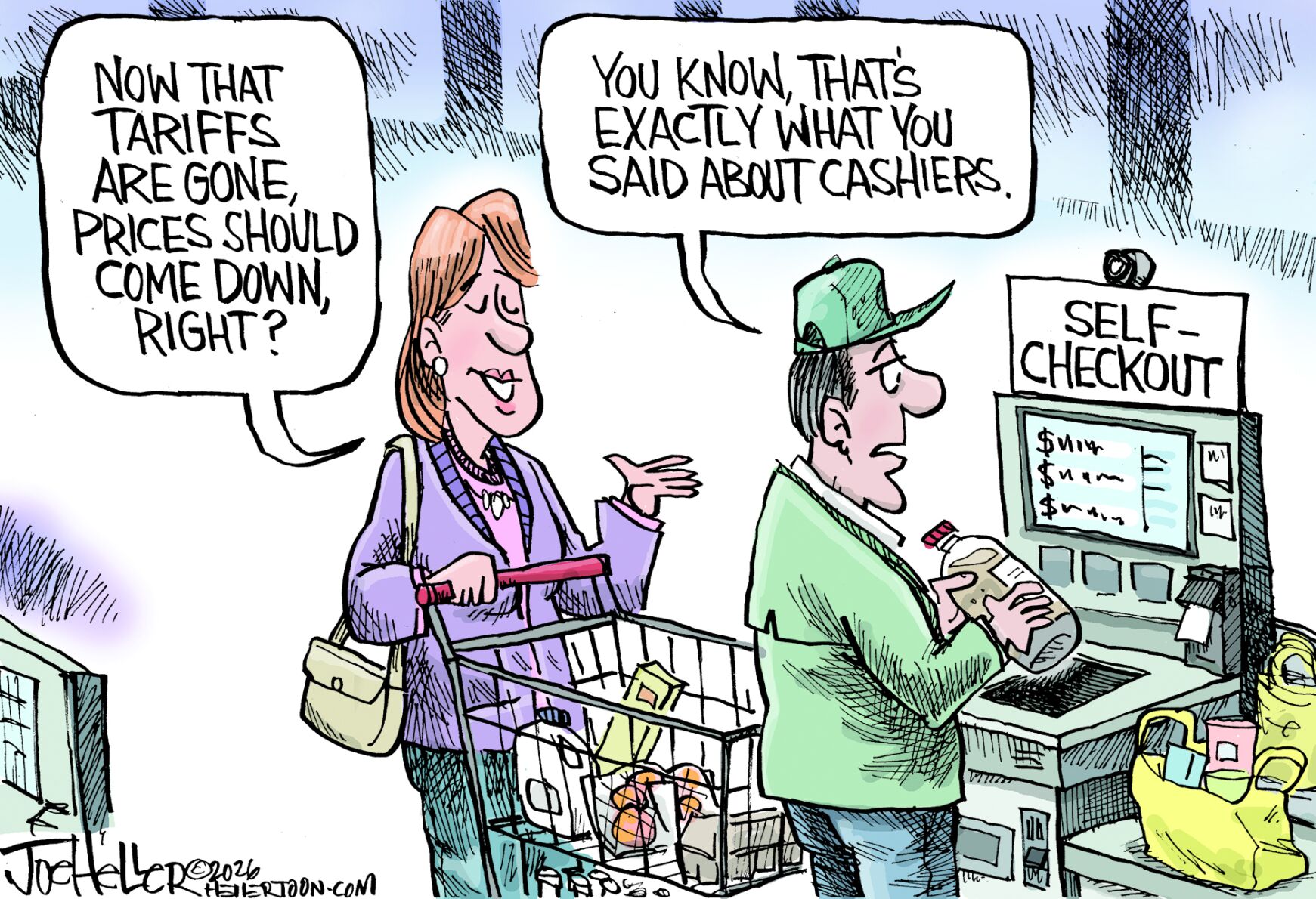 Editorial Cartoon: Tariff Prices | Cartoons | themountaineer.com