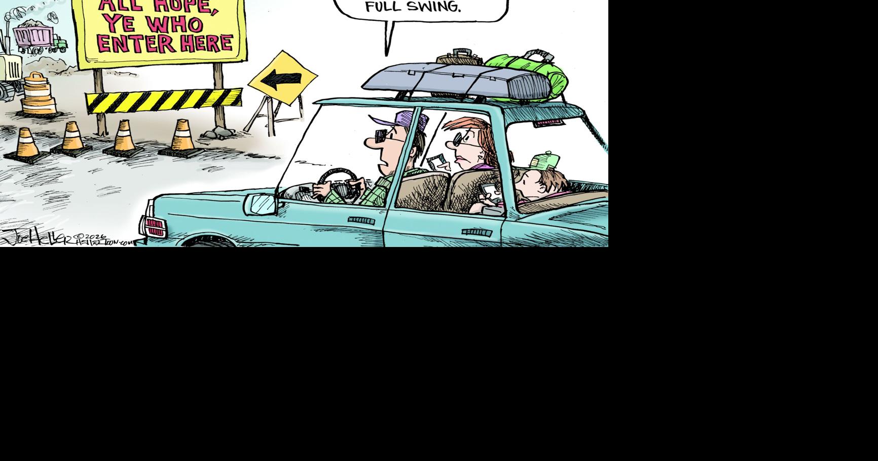 Editorial cartoon road construction.jpeg | Cartoons | themountaineer.com