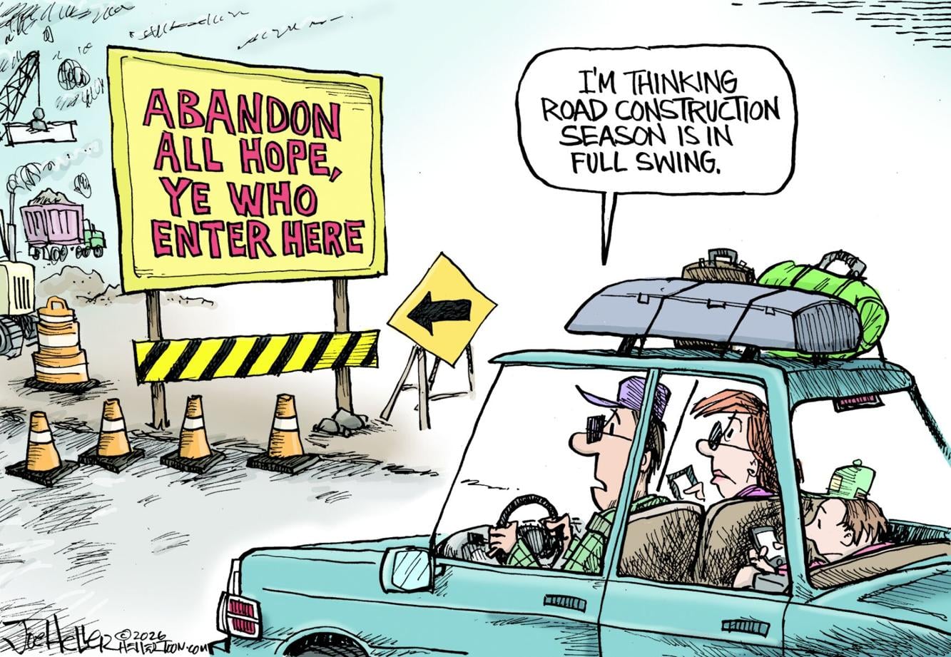 Editorial cartoon road construction.jpeg | Cartoons | themountaineer.com