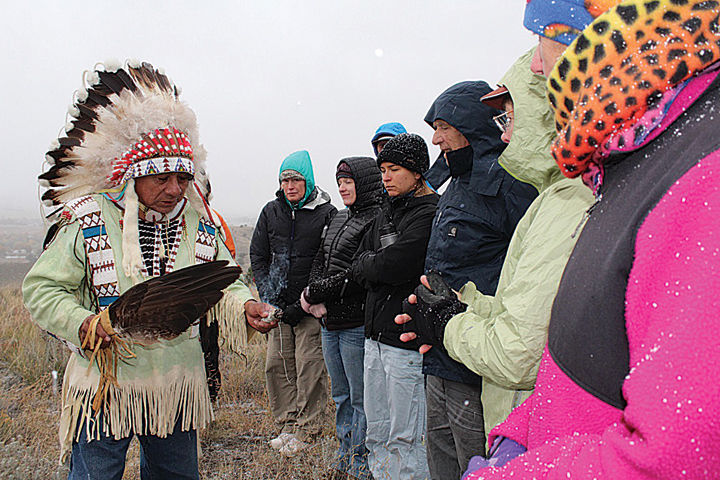 Season’s first snow greets Ute blessing of Chipeta Mountain | Local ...