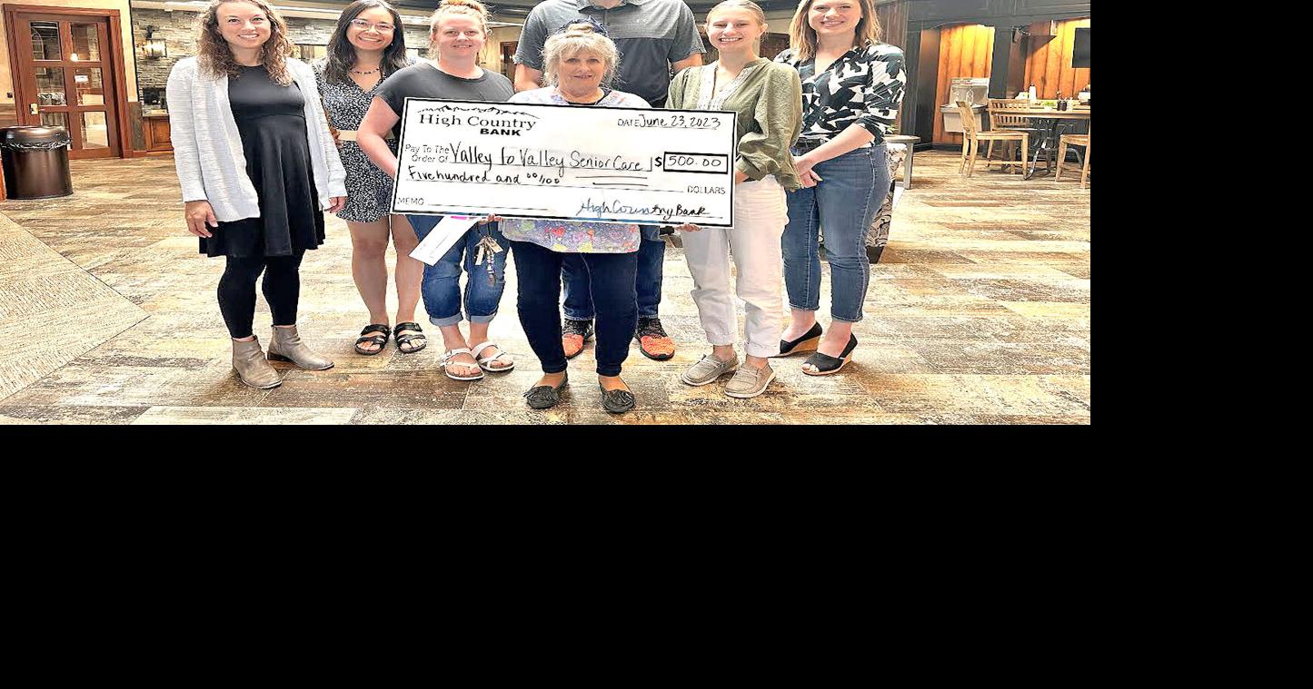 High Country Bank donates to Valley to Valley | Community ...