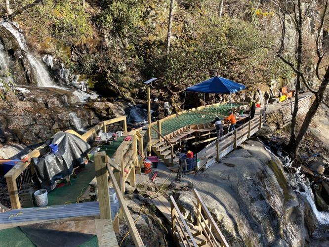 National park shares update on Laurel Falls Trail project | News ...