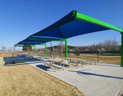 New shade, picnic structure completed at City Park | News ...