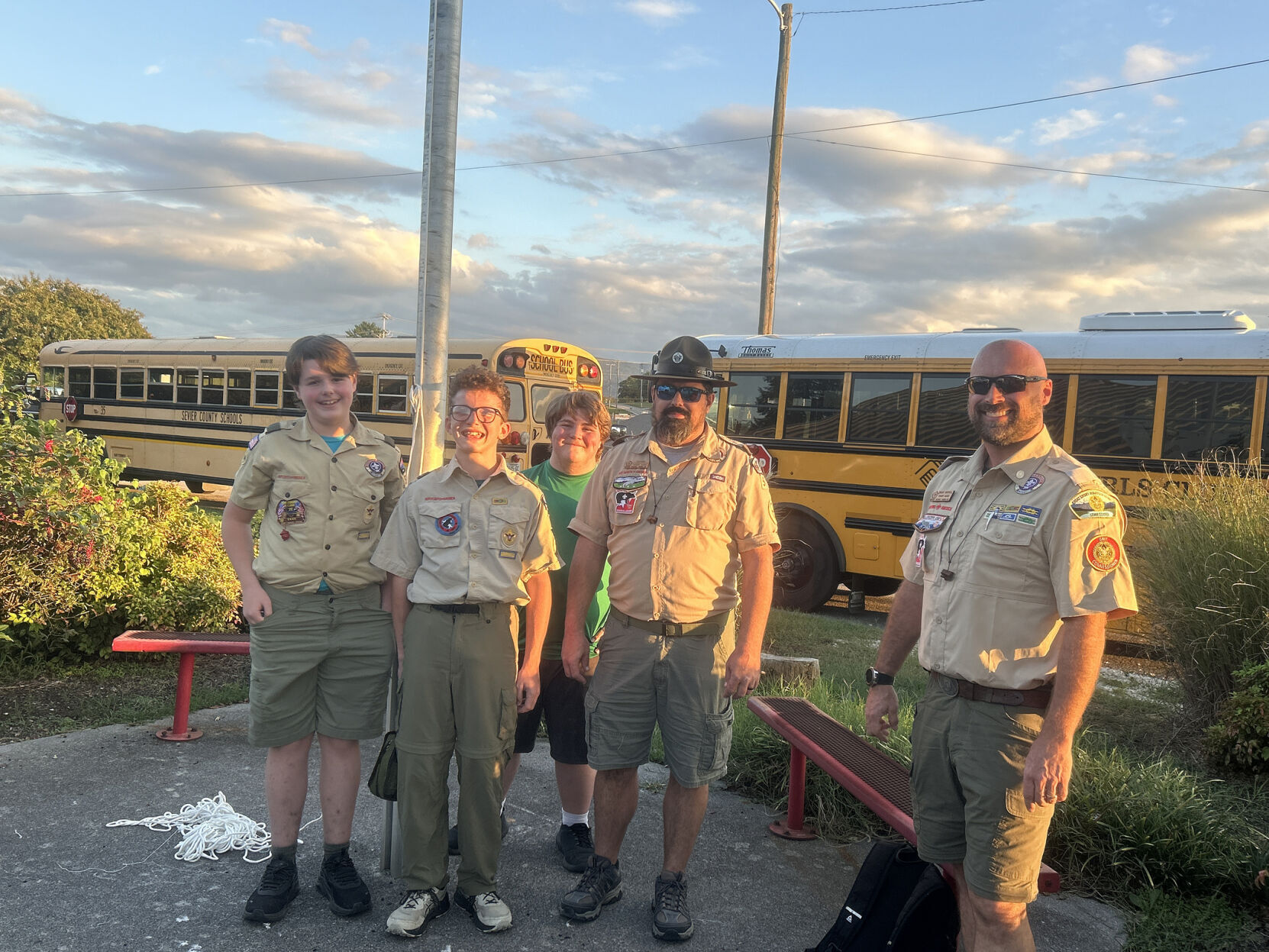 Troop 585 repair flagpole in Seymour | News | themountainpress.com