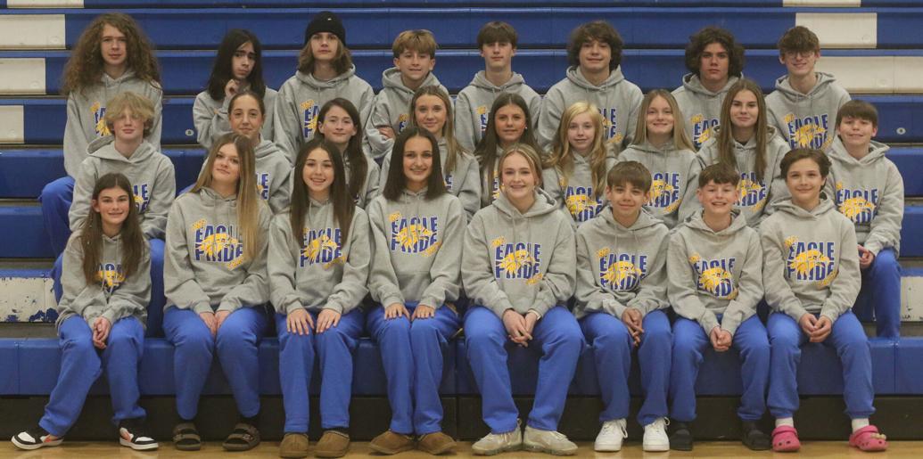 The 2024 Jacksboro Middle School track team: Karlie Allen, Mille Bean ...