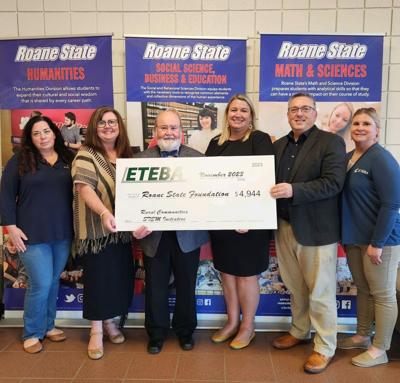 ETEBA donates more than $9,000 to Roane State Foundation | Education ...