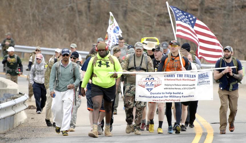Men, women participate in ruck march | Local News | thenewsenterprise.com