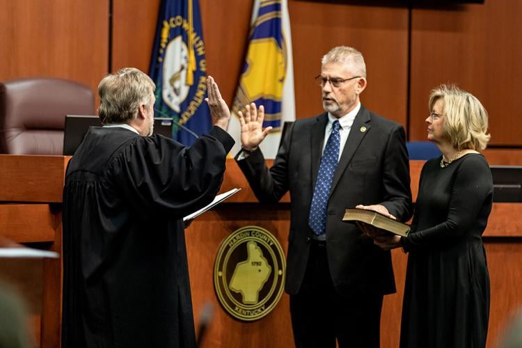 Political newcomer sworn in as top county official | Local News ...
