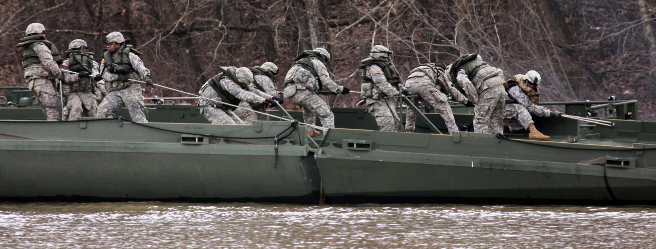Army company practices rapid raft, bridge construction | Local News ...
