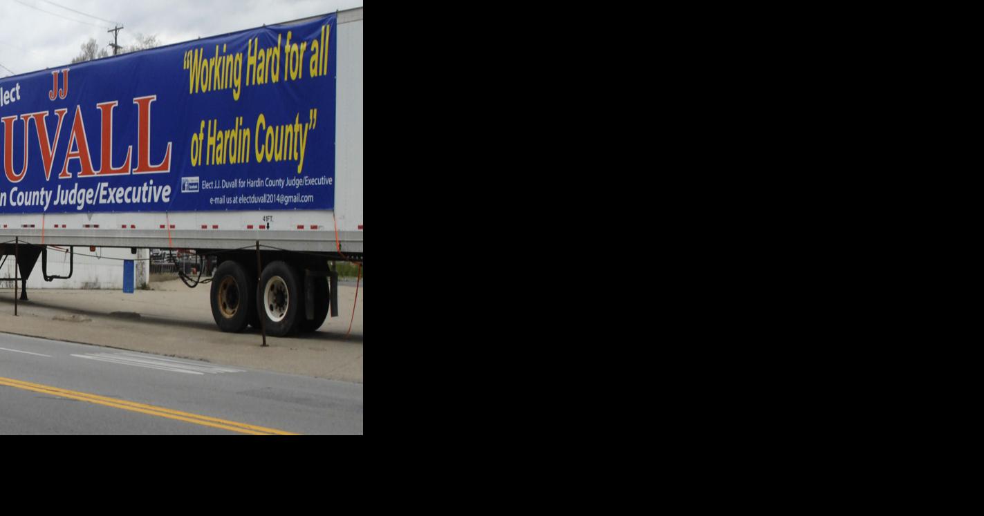 Semi-sign language: Primary candidates using banners, trailers to ...