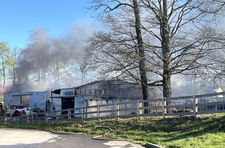Responding to barn fire | Local News | thenewsenterprise.com