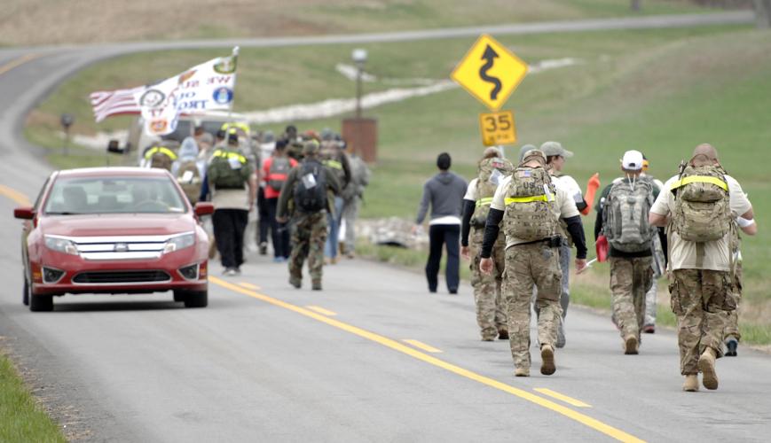Men, women participate in ruck march | Local News | thenewsenterprise.com