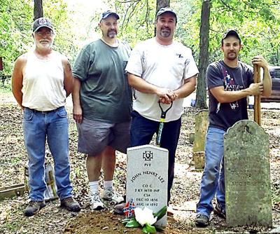 General Ben Hardin Helm Camp members place military markers | Neighbors ...