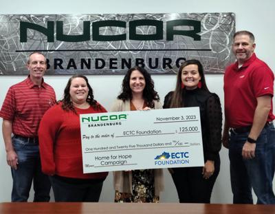 Nucor Steel Brandenburg invests $125,000 in Home for Hope at ECTC ...